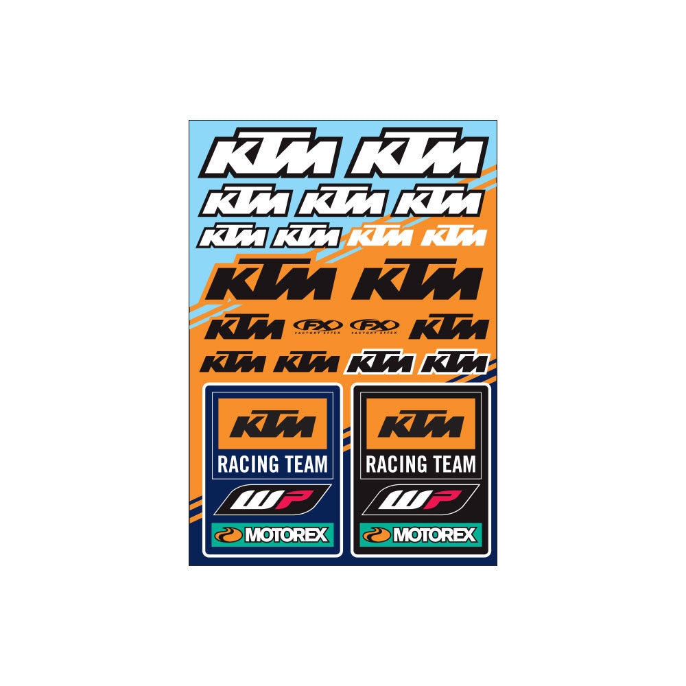 Stickers Autocollants Sheet Ktm Racing | RacingGear974