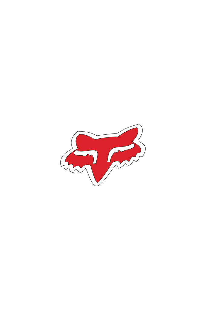 Stickers Autocollant Fox Racing Head Rouge | RacingGear974